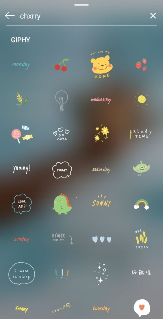 50 Instagram GIF Stickers Ideas (Keywords)