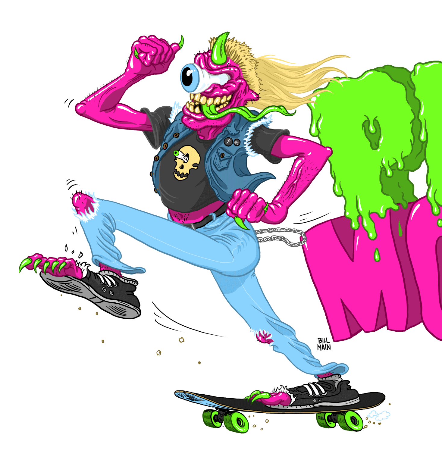 Bill Main Illustration: Mongo the front pushing freak