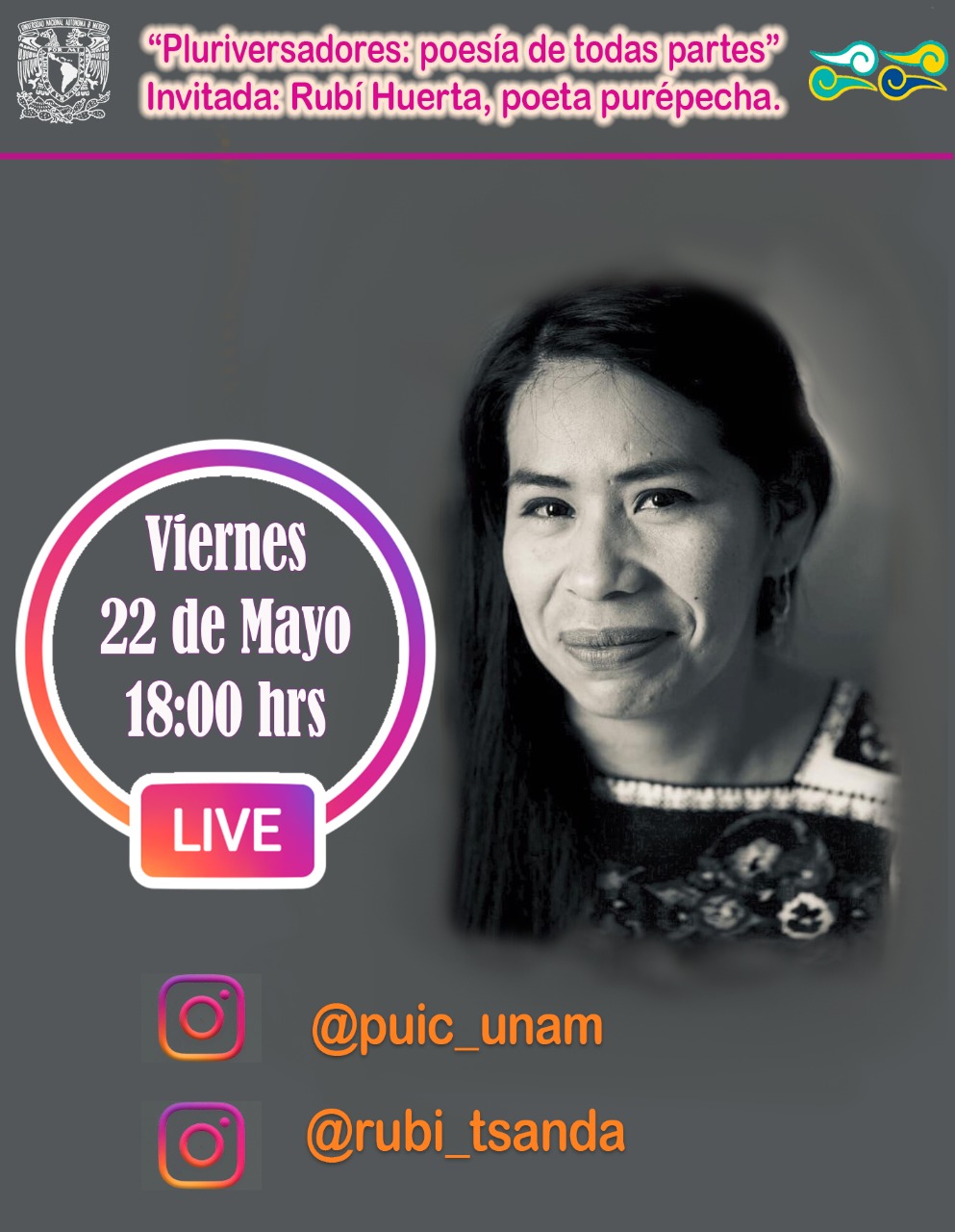 Festival de Poesía: Las Lenguas de América: Rubí Huerta en Pluriversadores