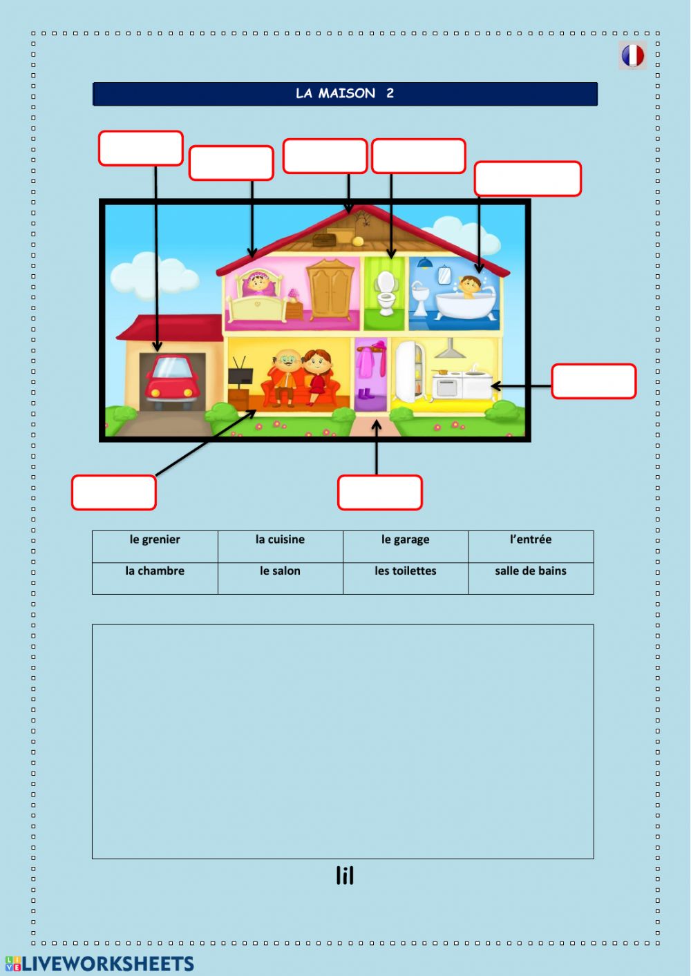 FRANÇAIS DANS LA MAISON: 5º de primaria