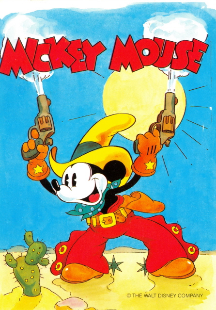 My Favorite Disney Postcards: Mickey Mouse as a Cowboy