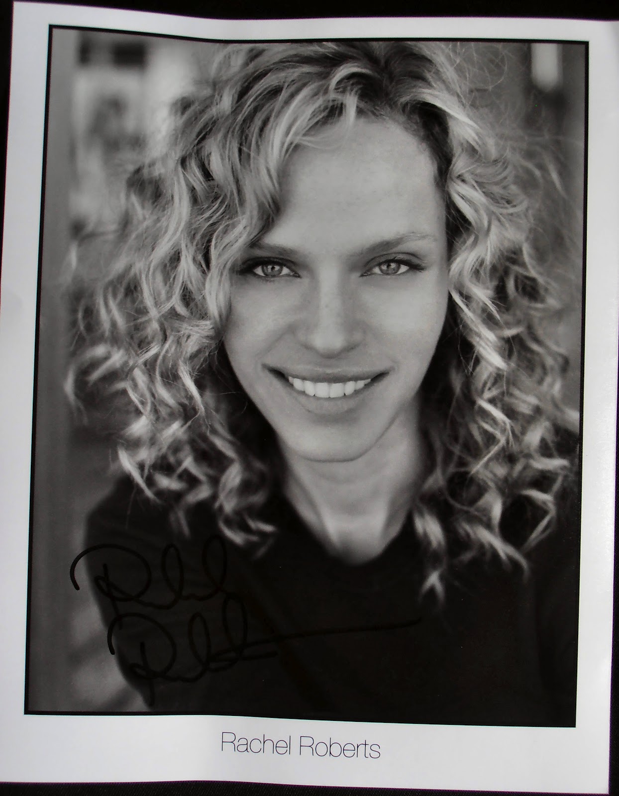 Autographs of celebrities from Leo: Rachel Roberts (born April 8, 1978 ...