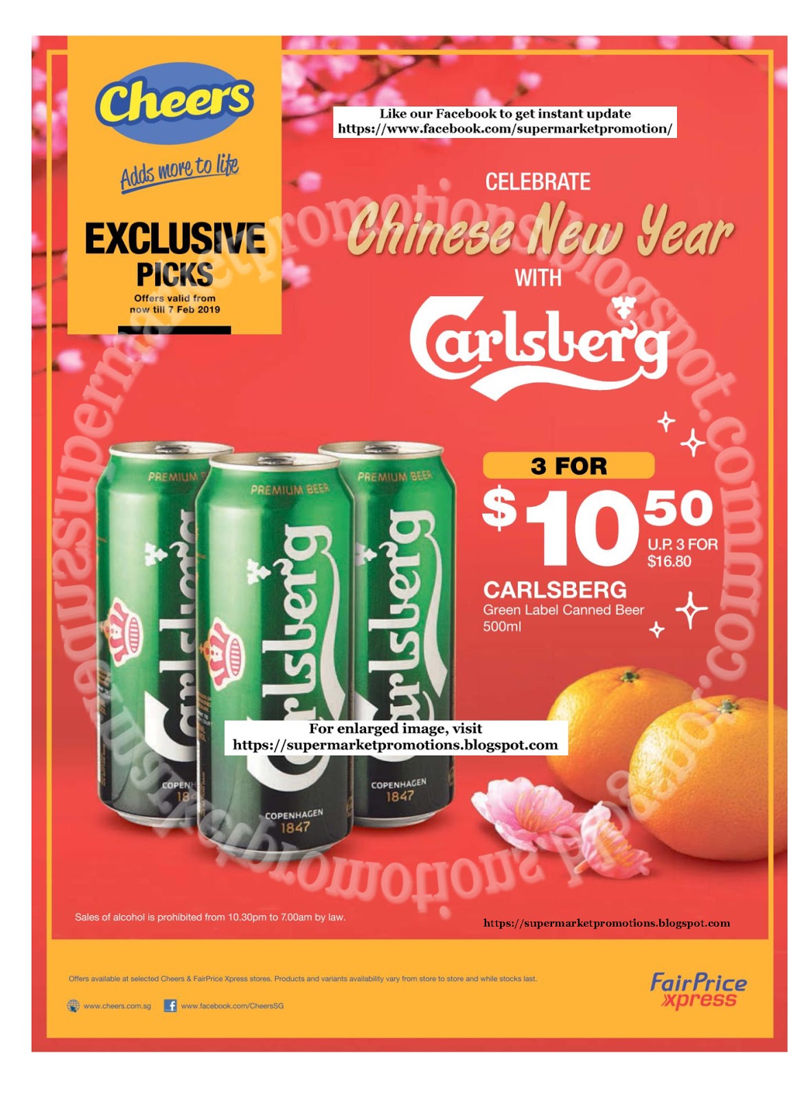 Cheers Carlsberg Promotion 01 - 07 February 2019 ~ Supermarket Promotions