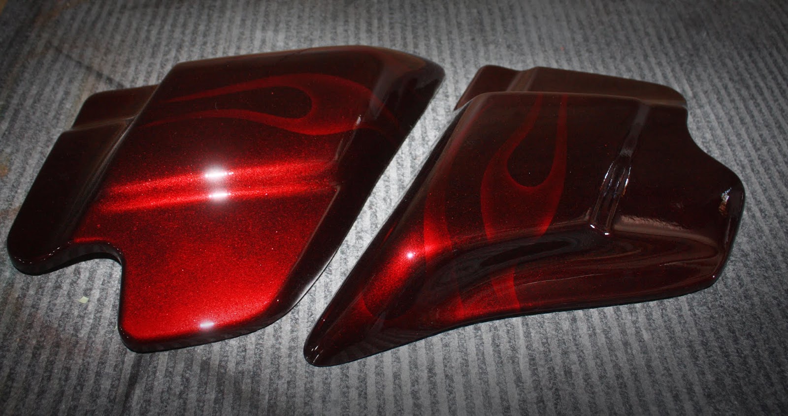 Online Motorcycle Paint Shop: midnight candy metallic red with classic ...