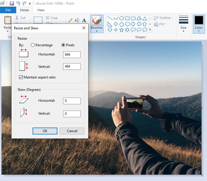 Cara Mengubah Ukuran Foto Menjadi 100kb atau 200kb - Teknoget