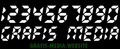 10 Font Gratis Untuk Jam Digital & Kalkulator Digital - Ngeeneet