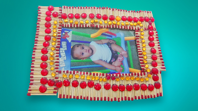 How To Make Matchstick Photo Frame At Home DIY Best Craft Idea ...
