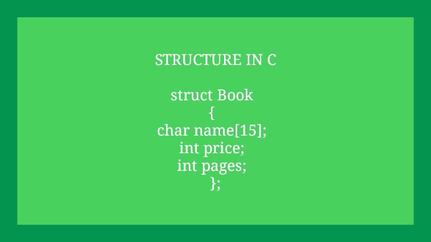 C Struct{structure} Concept With Example My Cs Tutorial My Cs Tutorial