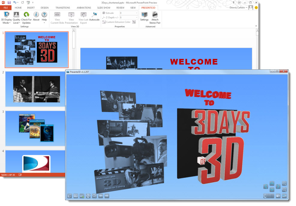 Future-Talk 3D VR: Depth by PowerPoint