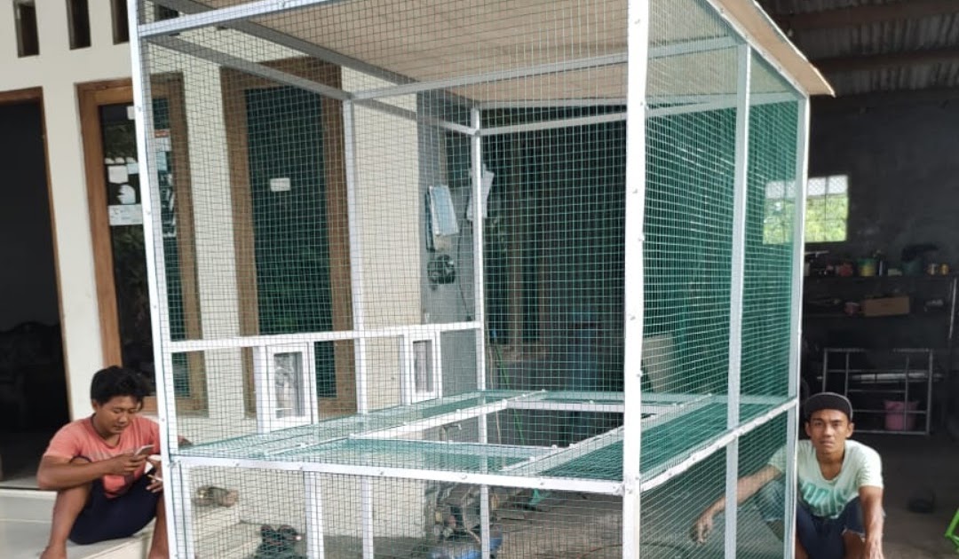 Kandang Besi untuk Burung pesanan Bpk Daniel di Bantul Yogyakarta