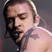 tattoos and body accessories: Justin Timberlake Tattoos