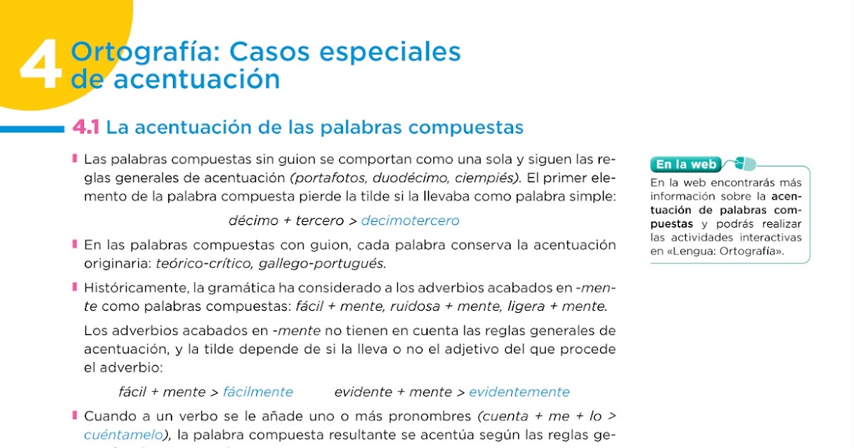 LENGUA - 2º ESO: ORTOGRAFÍA: CASOS ESPECIALES DE ACENTUACIÓN