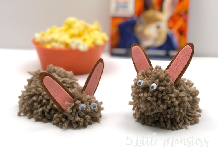 5 Little Monsters: Peter Rabbit Pom Pom Bunnies