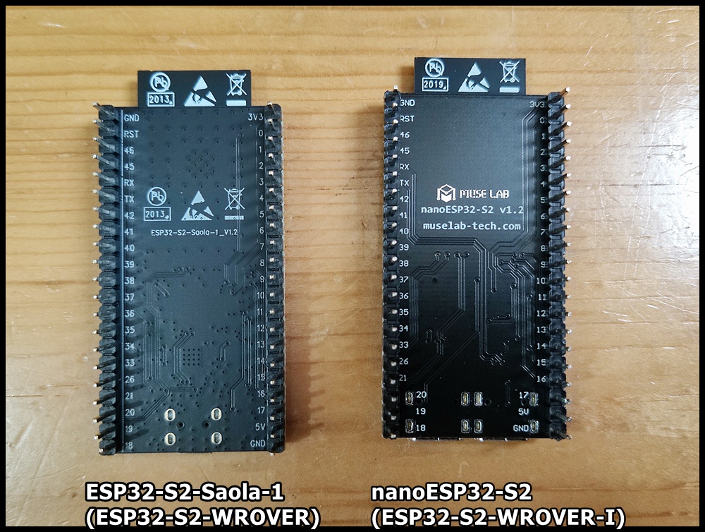 Embedded things: ESP32-S2 dev. board: ESP32-S2-Saola-1 and nanoESP32-S2