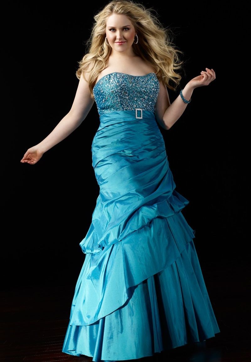 Whiteazalea Plus Size Dresses Blue Plus Size Prom Party Dresses By Alyce