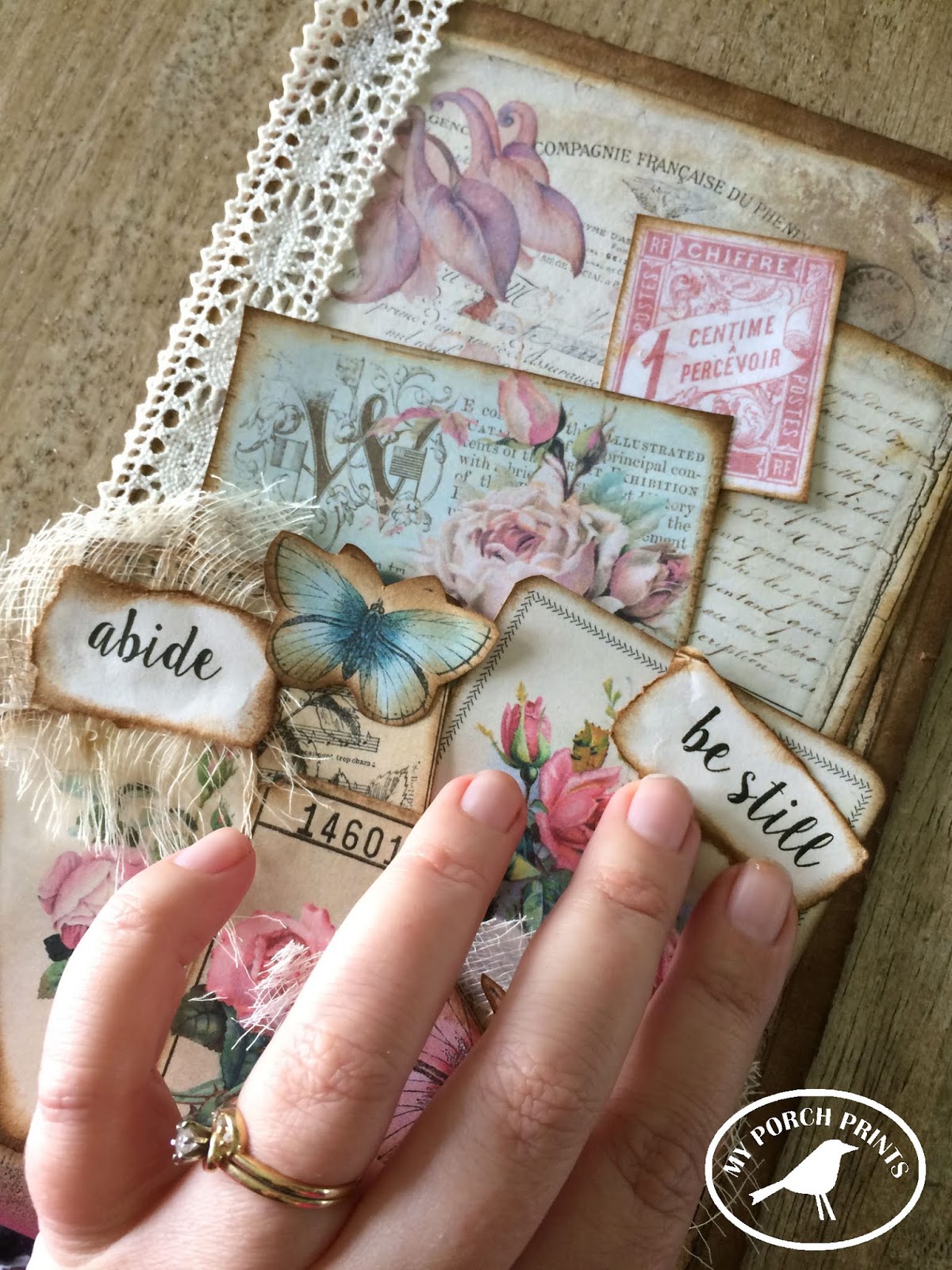 My Porch Prints: Layered Junk Journal Cover Tutorial