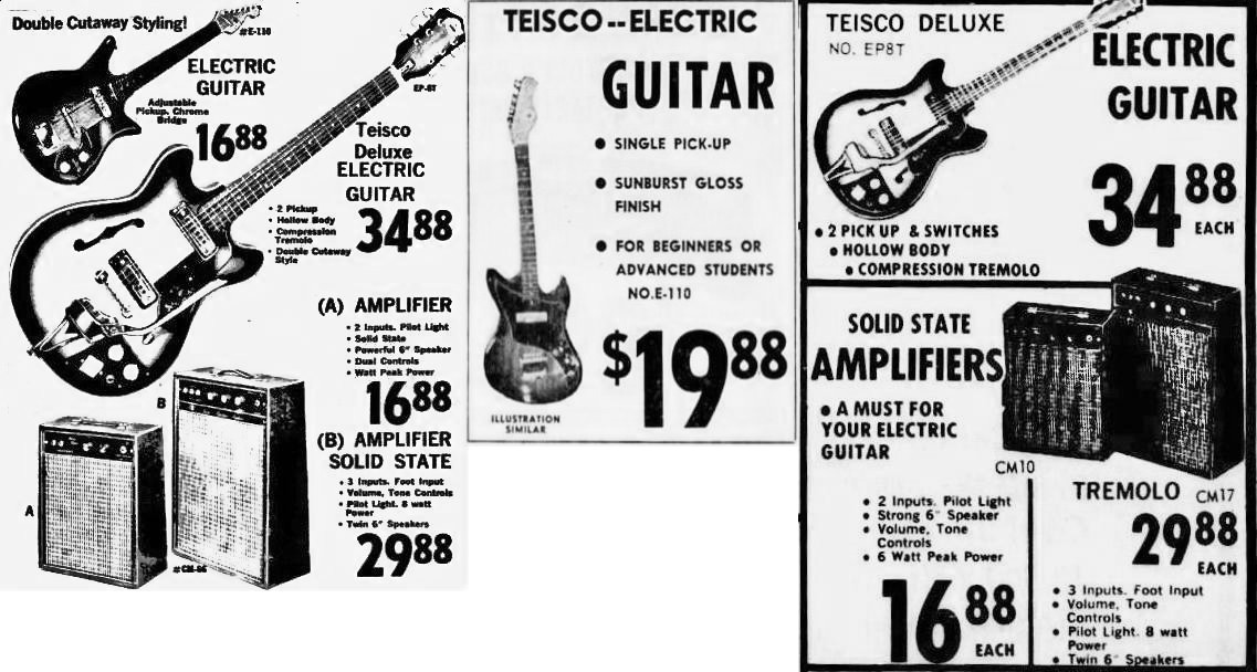Teisco Guitars And Check Mate Amplifiers in NC: February 2016