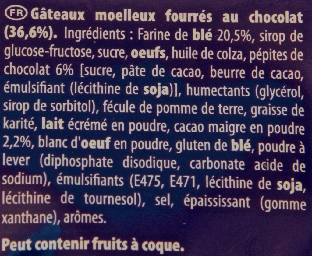 Prince Goûter Moelleux Chocolat (180g) par LU
