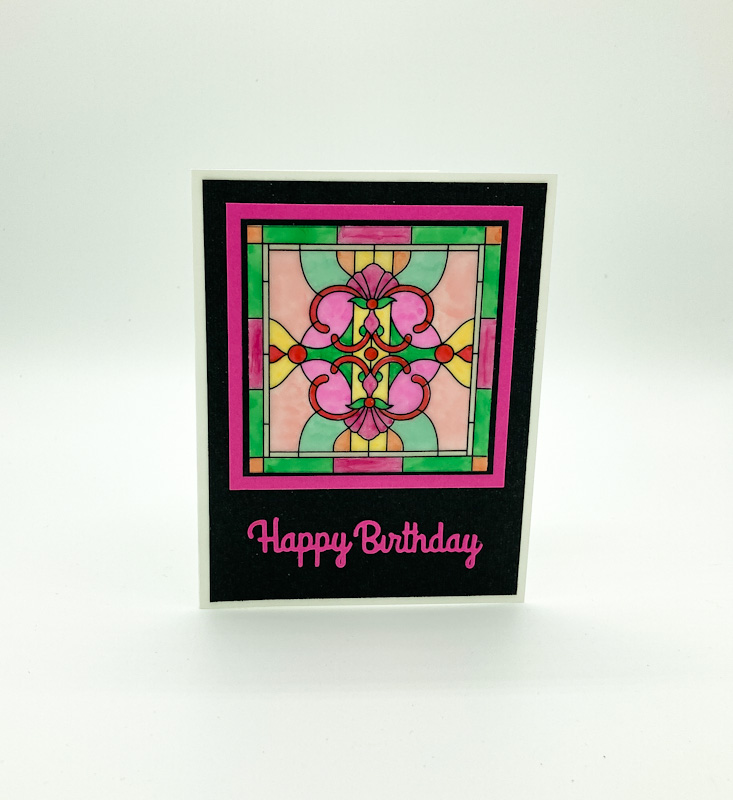 Paper Seedlings: STAINED GLASS BIRTHDAY