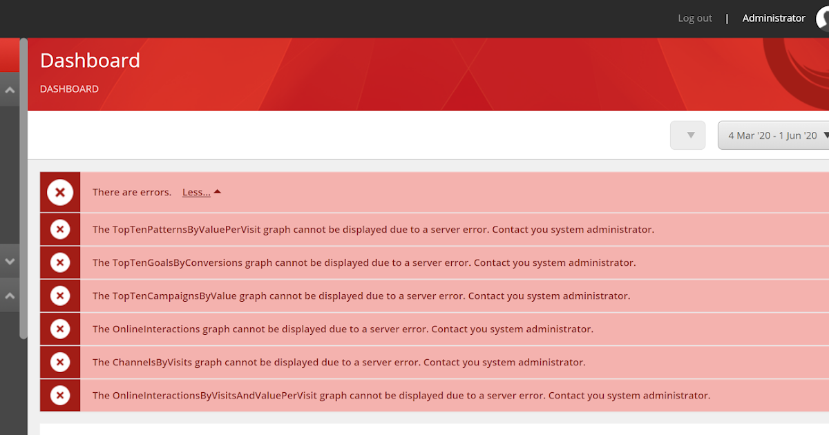 Travel with Sitecore: Errors on Sitecore Experience Analytics Dashboard Travel with Sitecore: Errors on Sitecore Experience Analytics Dashboard