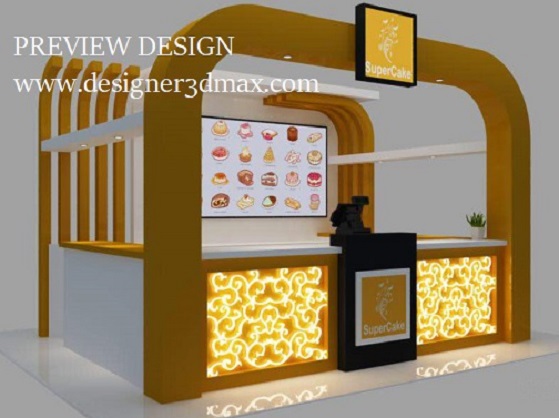 Jasa design booth bazaar makanan minimalis - ARUSHA_BOOTH