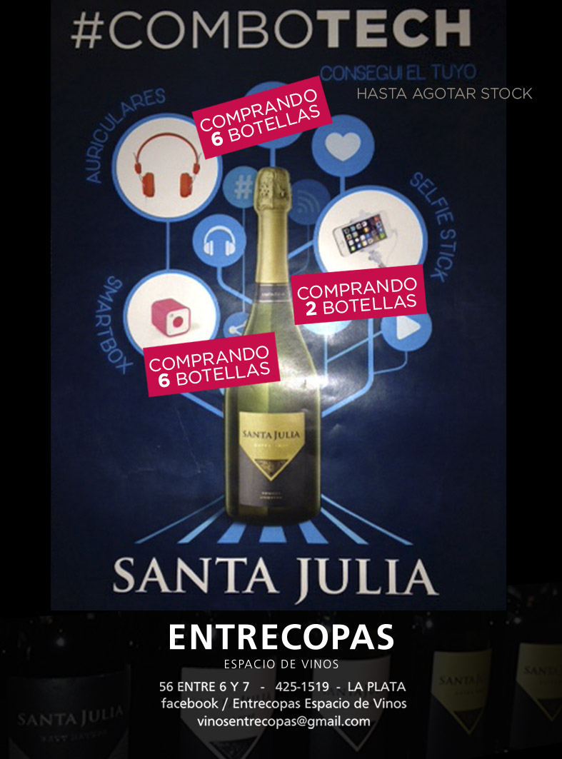 ENTRECOPAS Espacio de Vinos: SANTA JULIA COMBOTECH - PROMOCION LIMITADA