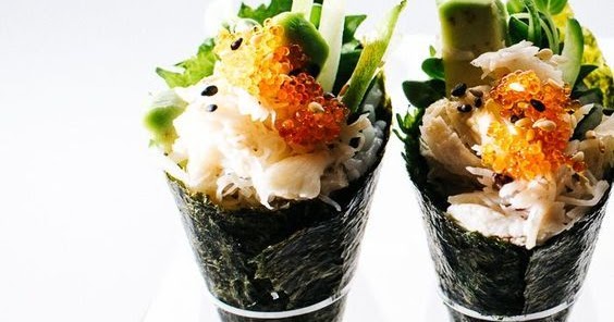 Mini California Sushi Cone - Secret Delicious Recipes Foods