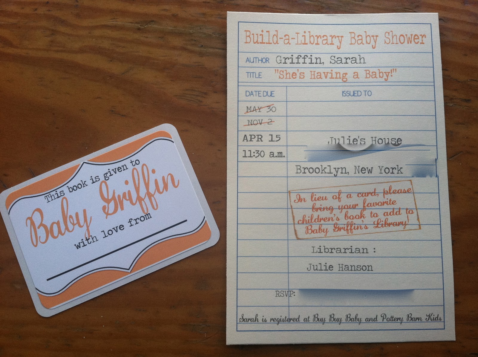 1201north: Build a Library Baby Shower