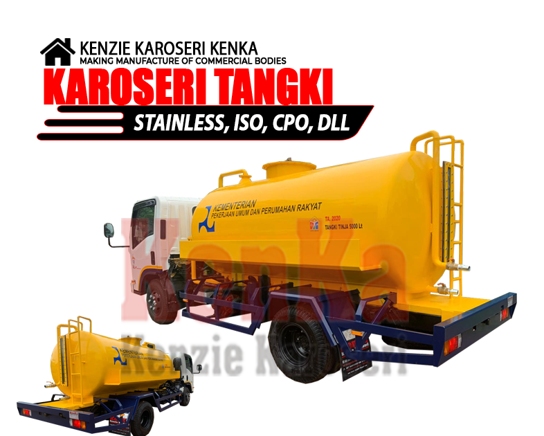 Karoseri Tangki : Air - Solar - Tinja - Cpo - Semen - Kimia - KAROSERI ...