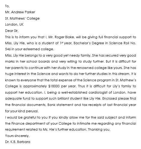 Letter Of Support Template ~ Resume Letter