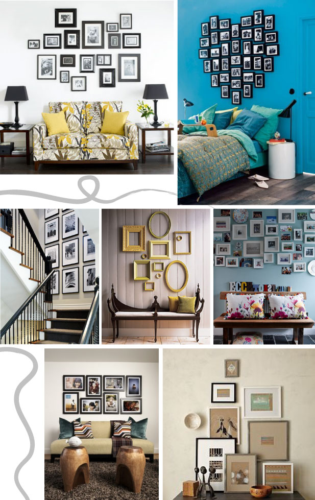 Design World: Yay or Nay: Picture Frame Decorating