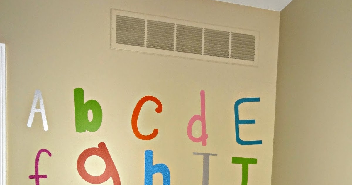ABC Vinyl Wall Tutorial | Sara J Creations