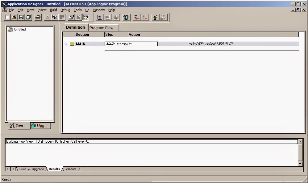 Enable Trace Output Of Sections For An Application Engineae Program In Application Designer 4916