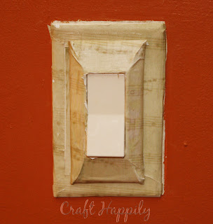 Craft Happily: DIY - Light Switch Cover Tutorial