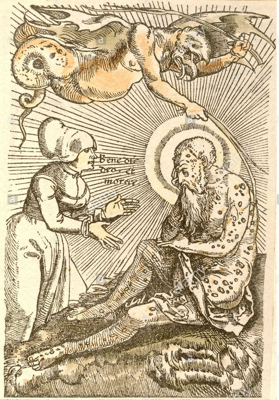 debat art figuration: Job et les démons