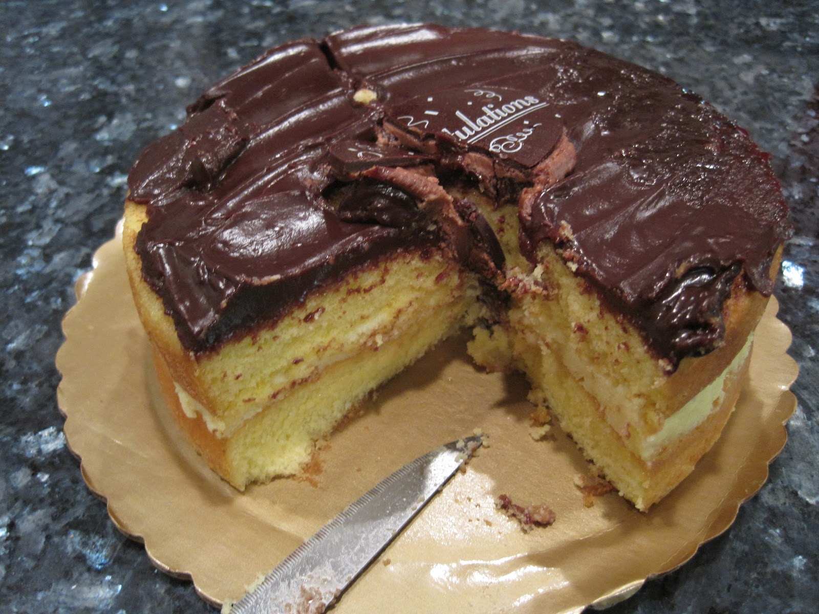 Becca's Backyard: Boston Cream Cake