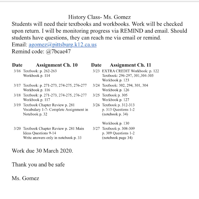 Ms, Gomez World History Blog