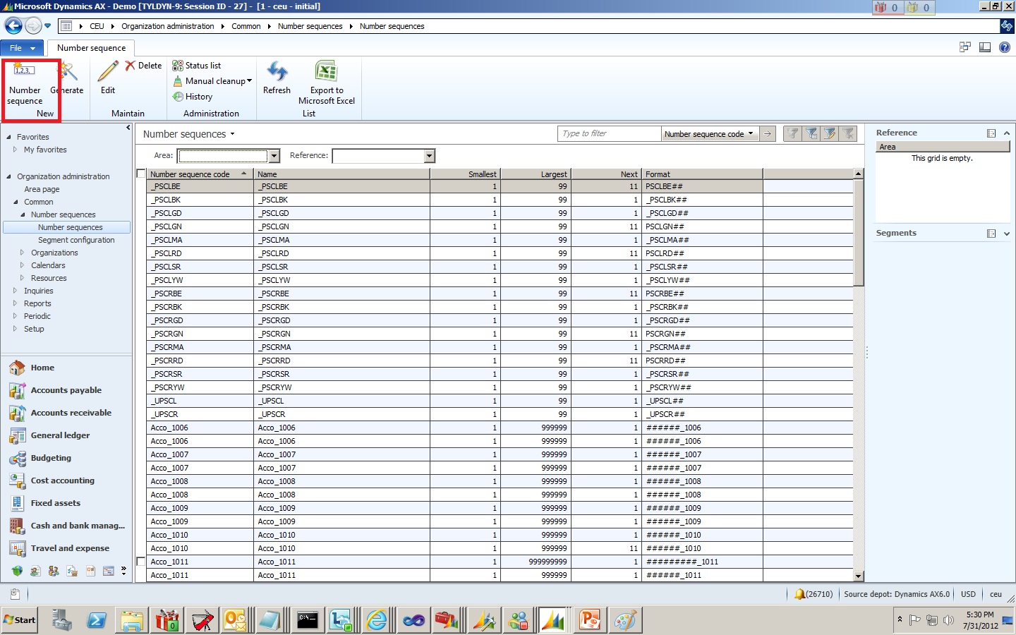 Coding Champ: Number Sequence in Dynamics AX 2012