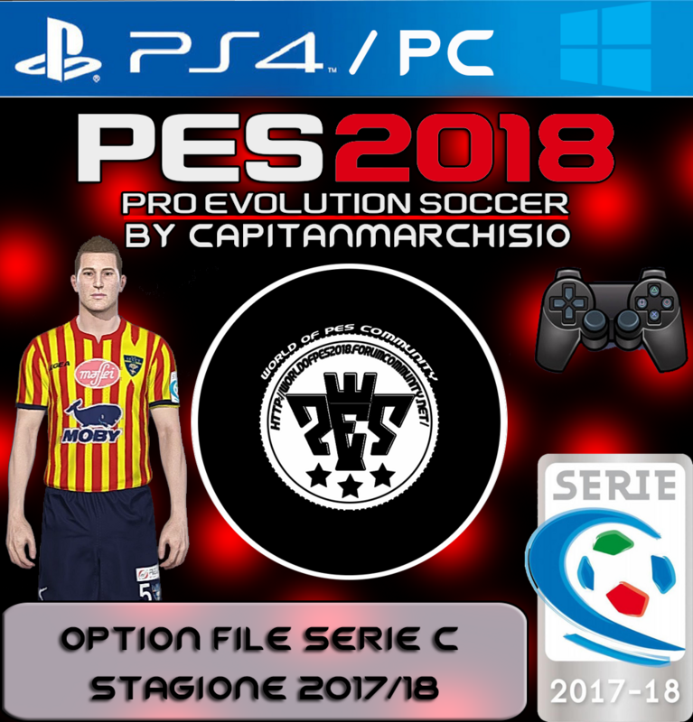 PES 2018 PS4 / PC Option File Serie C V4 Season 2017/2018 ...