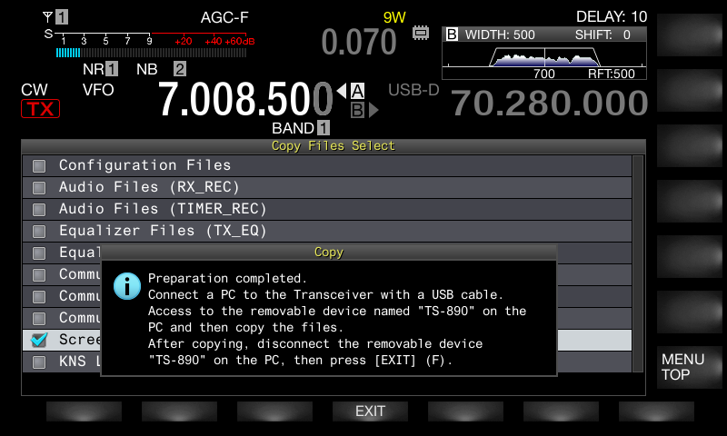 G0MGX In the Shack: TS-890 - CW Decode