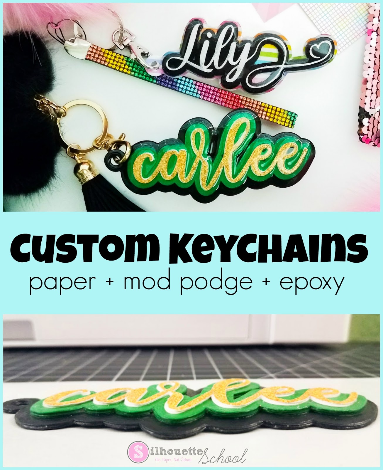 Personalized Name Keychains with Silhouette's Offset Tool (Paper ...