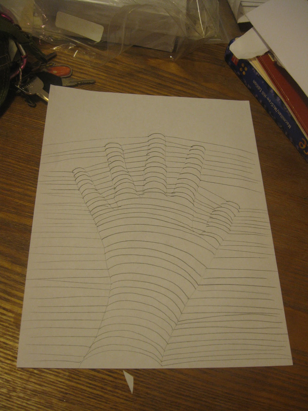 Caytw: Homeschool Mom: How To: illusion hand print