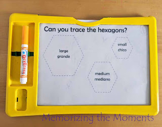 Memorizing the Moments: Tot School Hexagon Activities