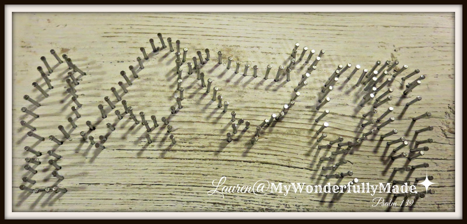 "Wonderfully Made": Birds On A Wire String Art