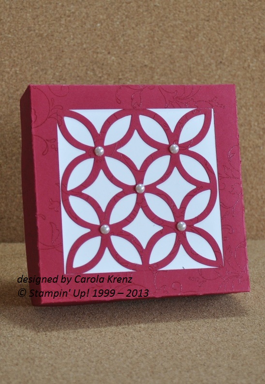 Stempelnest: Box mit dem eleganten Gitter