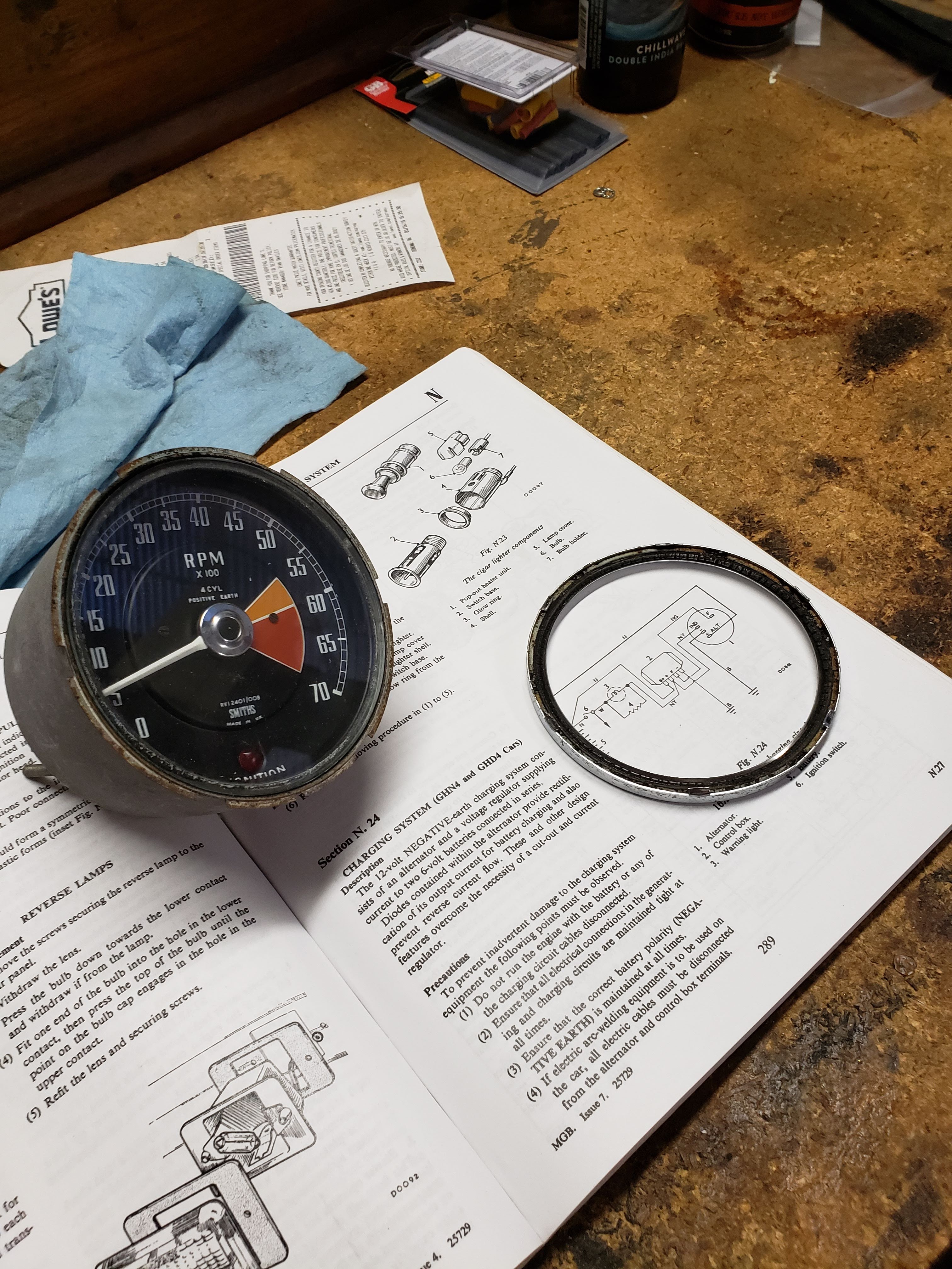 The MGB Tachometer and Speedometer Have Guided Me Since I was 16!