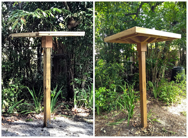 DIY Dual Purpose Platform Bird Feeder