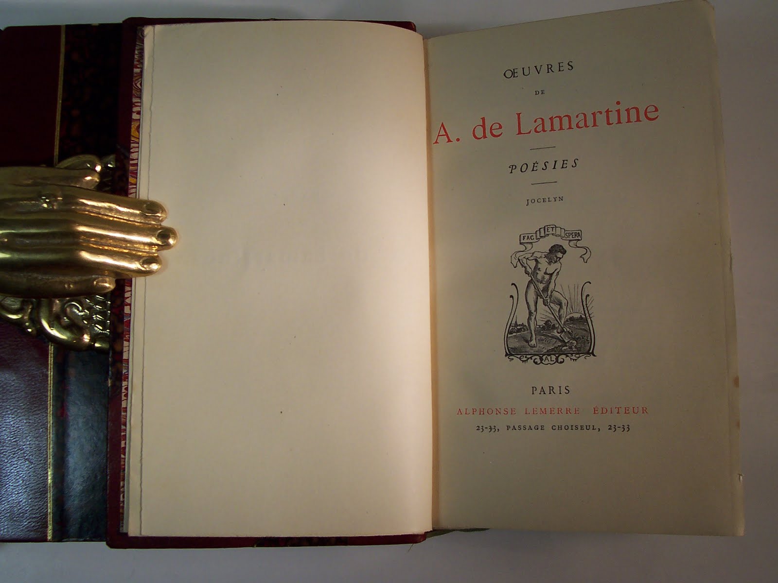 Librairie ancienne et autres trésors...: Alphonse de Lamartine édité ...