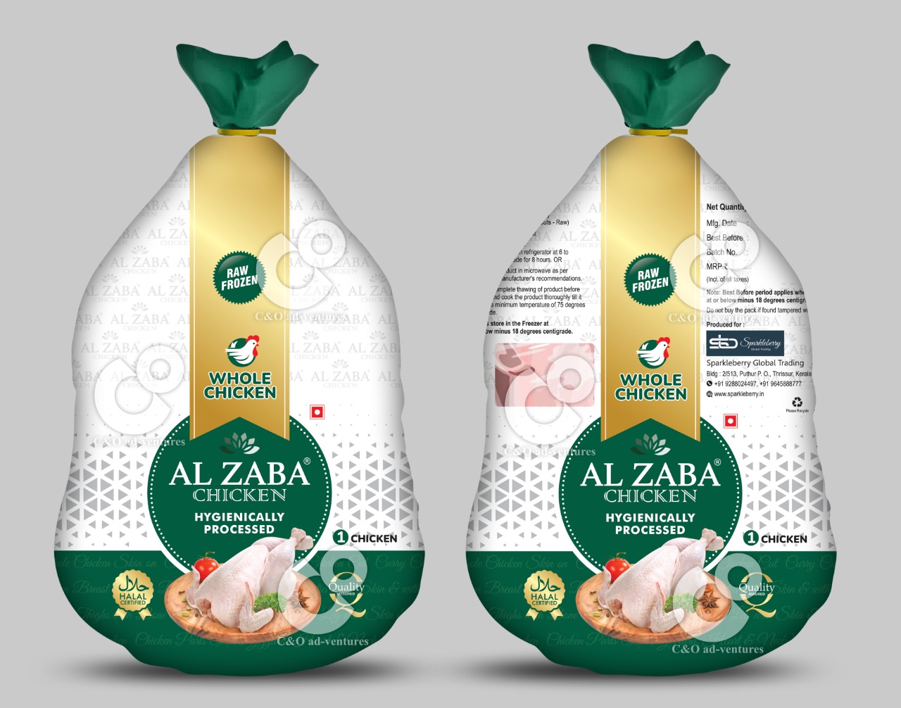 C & O ad-ventures: Frozen Fresh Whole Chicken Package Design