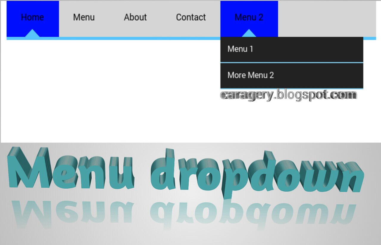 Cara membuat menu dropdown yang mudah